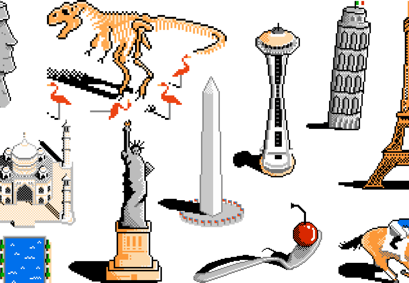 8 Bit Google Maps \\ Alex Griendling’s Work Index