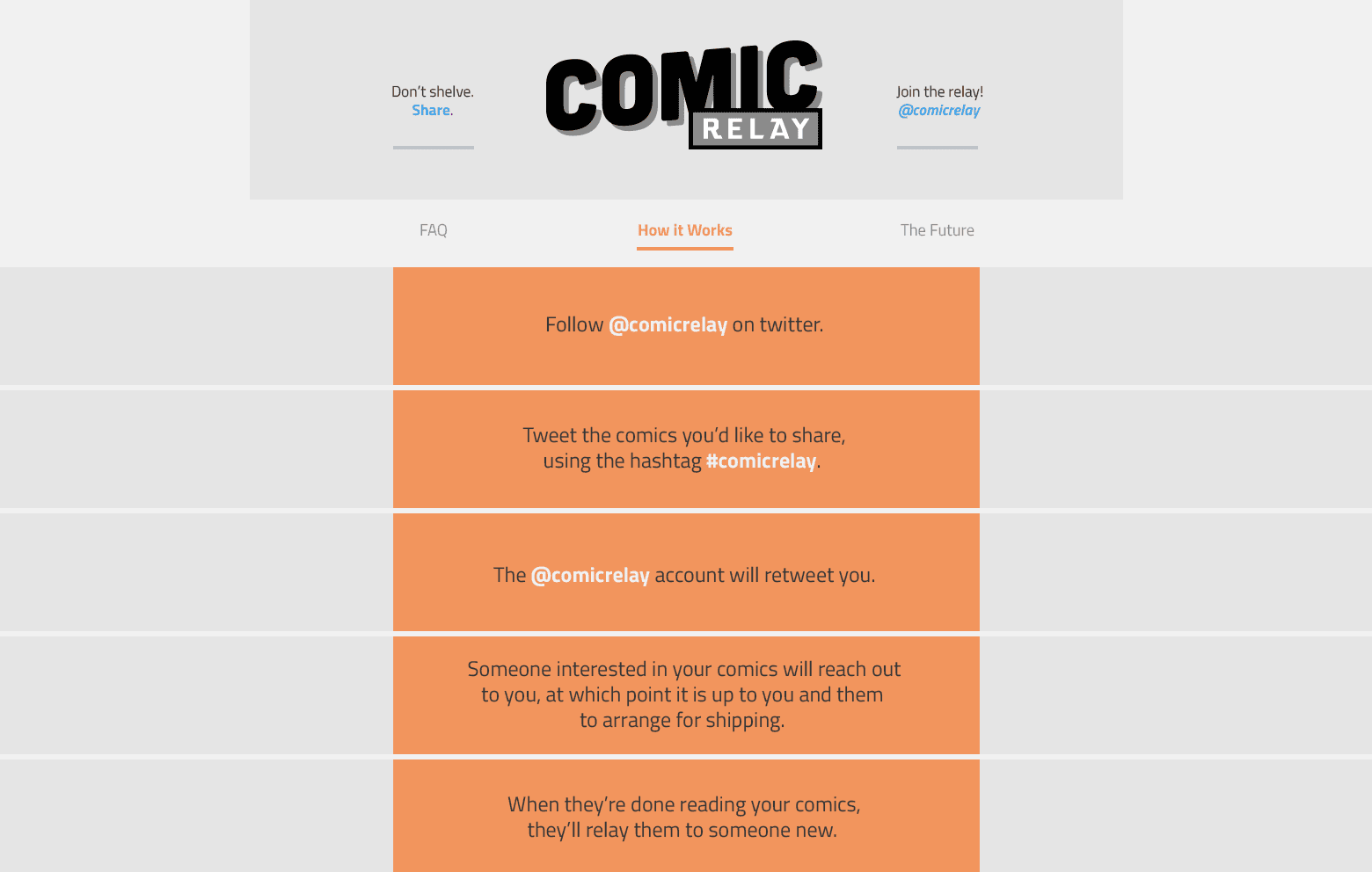 Comic Relay \\ Alex Griendling’s Work Index