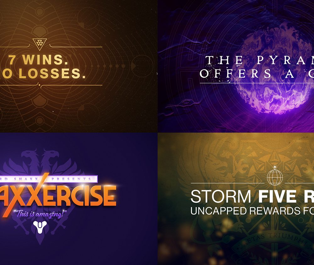 Destiny 2: Shadowkeep \\ Alex Griendling’s Work Index